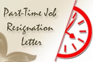 Part-Time Job Resignation Letter Sample | HR Letter Formats