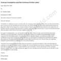 Contract Completion and Not Continue Further Letter Format in Word - HR ...