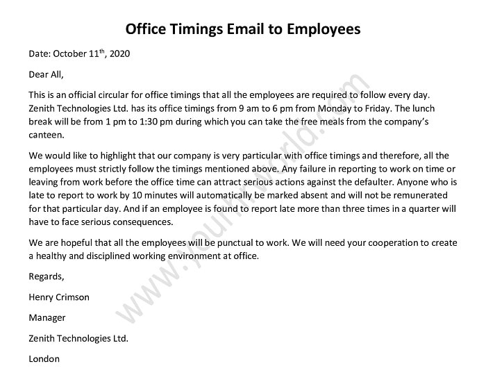 Circular About Office Timing Archives HR Letter Formats Circular About Office Timing Archives HR Letter Formats