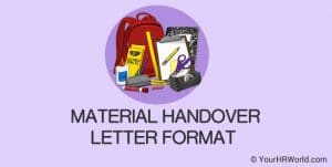 Material Handover Letter Format Sample in Word Doc | PDF