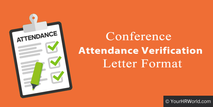 Conference Attendance Verification Letter Format, Sample